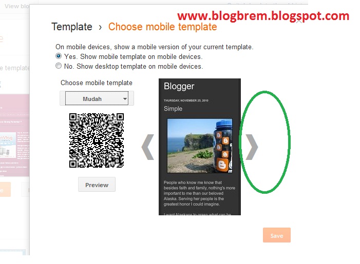 Mengganti Tampilan Template Seluler Blogger ( Blogger Baru ) ) | BLOG BREM