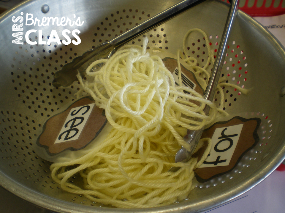 Spaghetti & Meatball Spelling & More Literacy Work Stations...and ...