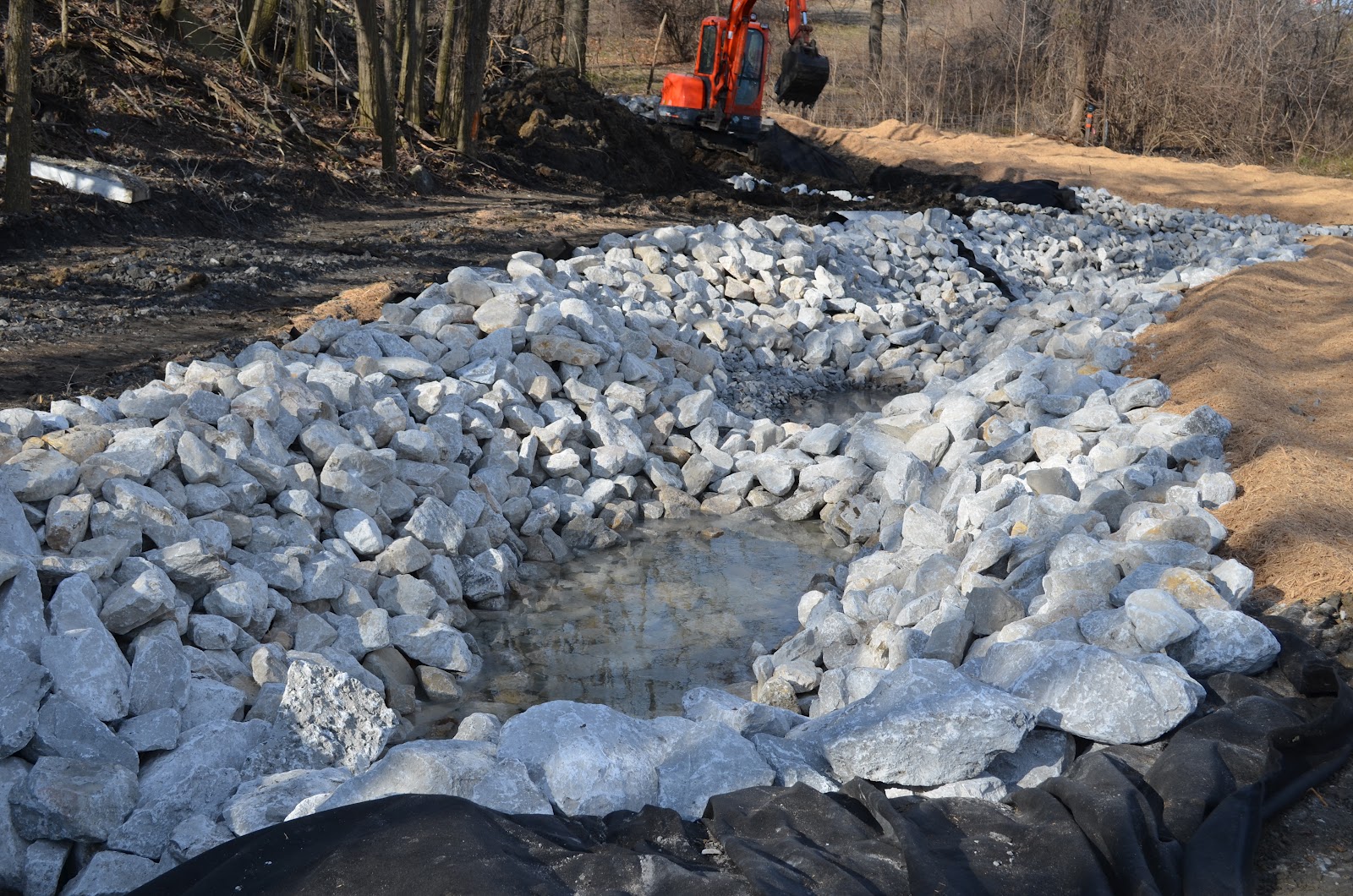 GoColumbiaMO Stormwater Utility: 319 Grant - Step Pools Under Construction