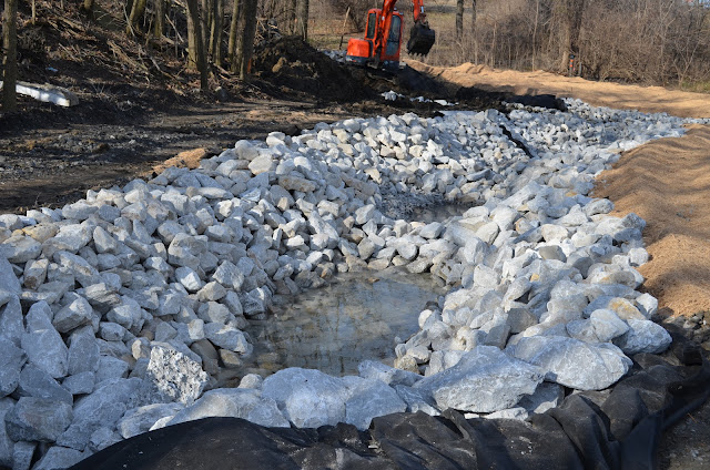 GoColumbiaMO Stormwater Utility: 319 Grant - Step Pools Under Construction