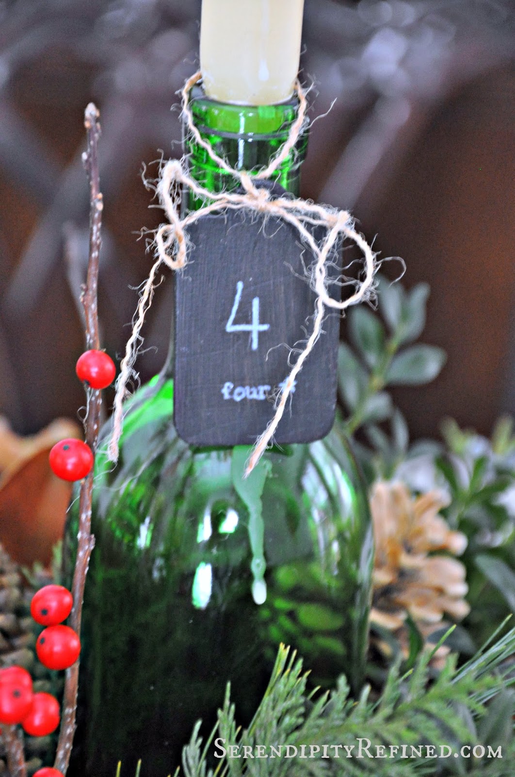 Serendipity Refined Blog: Simple, Rustic Advent Wreath