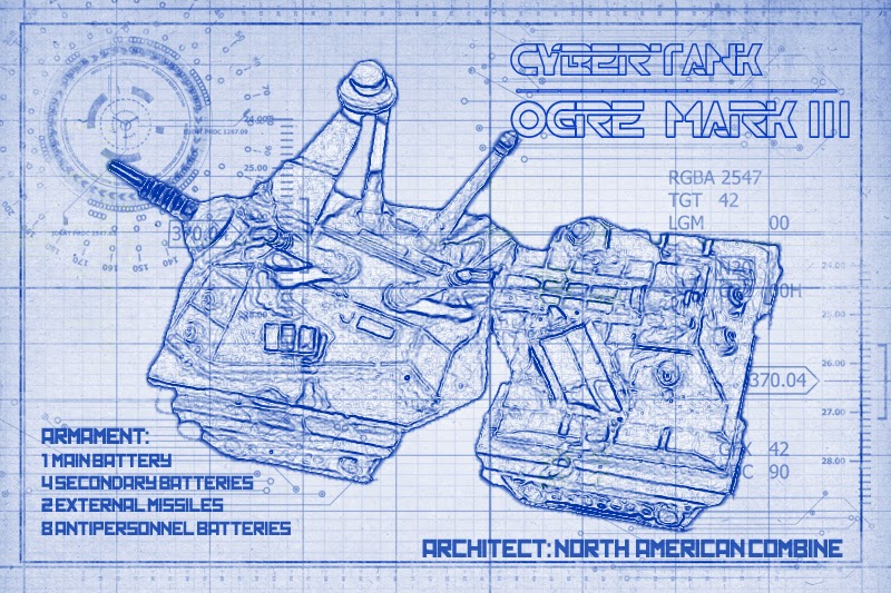 MARTIAN METALS OGRE MK Vb: Ogre Mark III & Mark III-B Blueprints