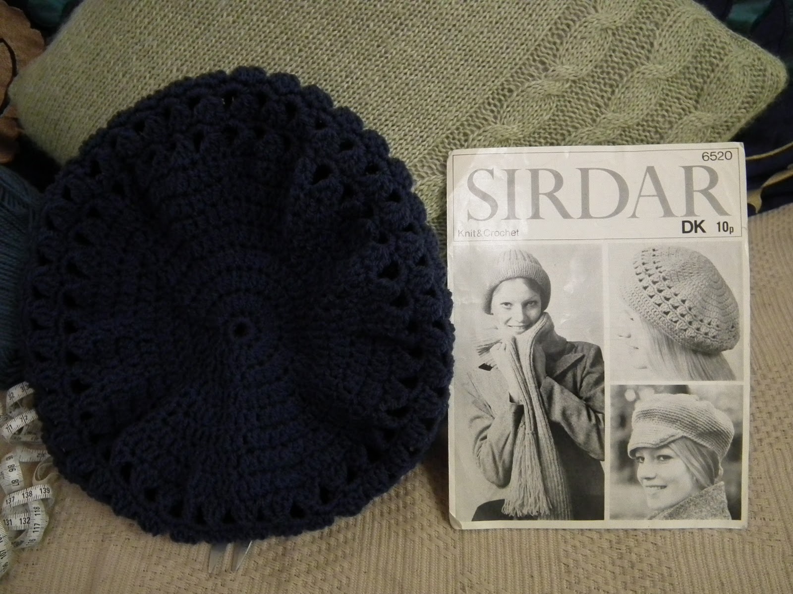 KnottedRose: Blue Beret 1960/70s style