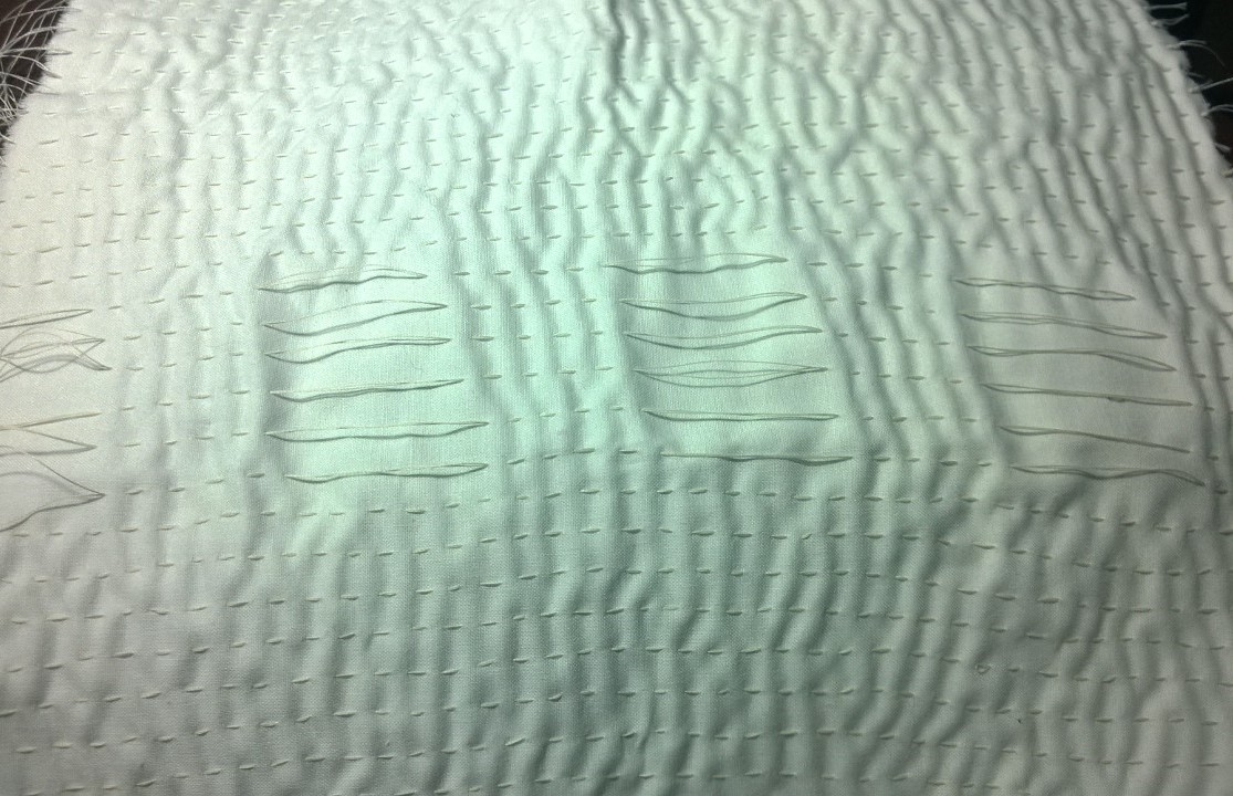 The Printed Fabric Bee: Exploring Hand Stitched Shibori: Ori Nui