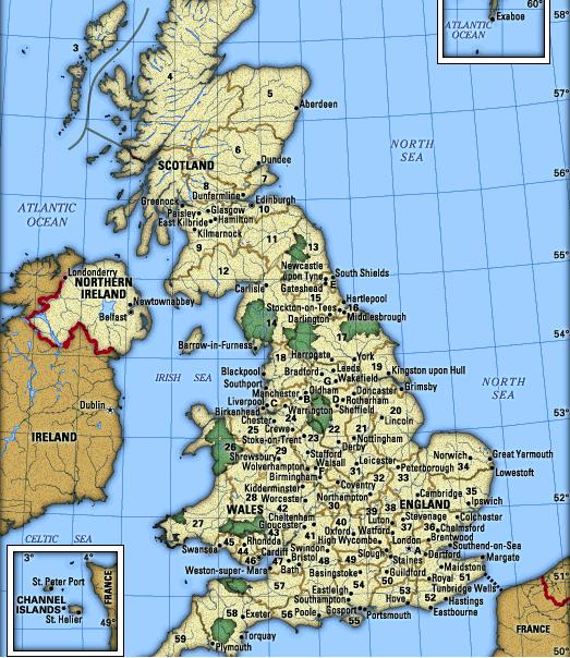 fitemeho: map of uk with cities