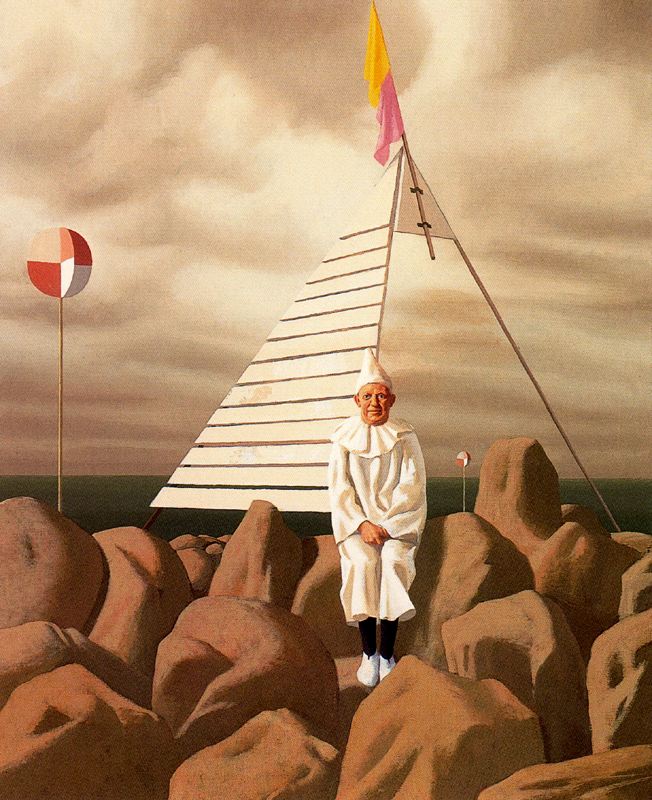 Painting of Jeffrey Smart artist, Jeffrey Smart paintings