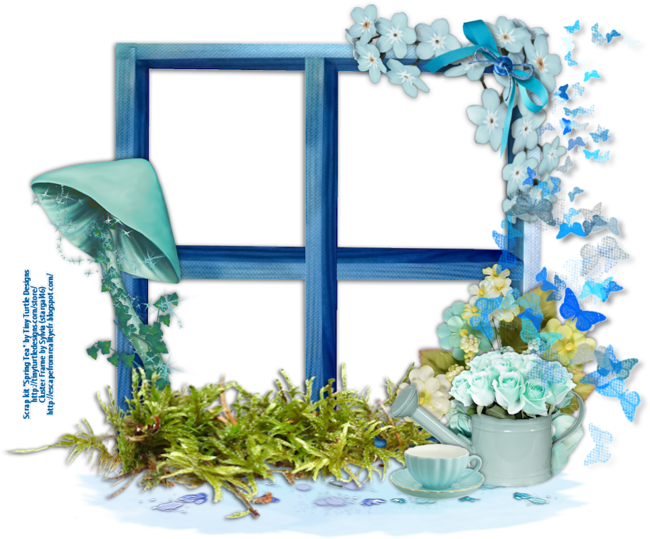 Escape From Reality Blog: FTU Cluster Frames "Spring Tea"