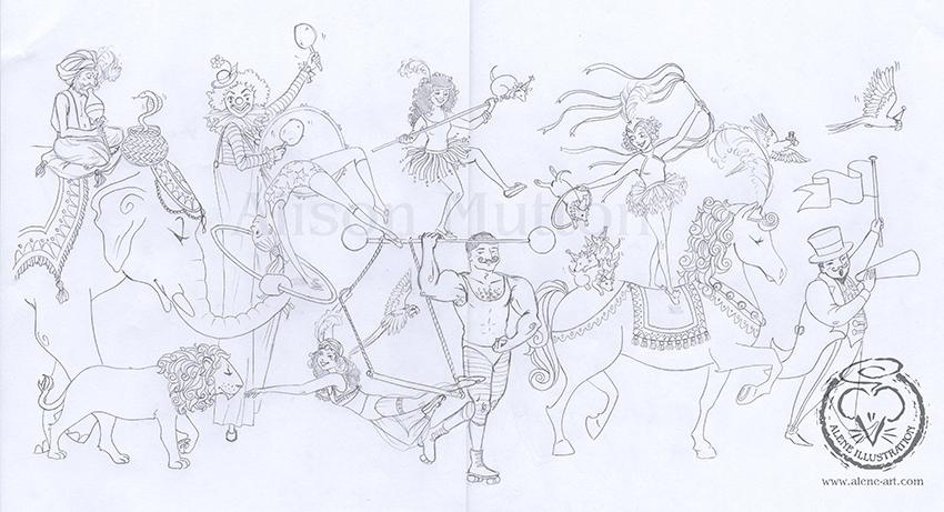 Alene Illustration: Illustration: Circus Parade!