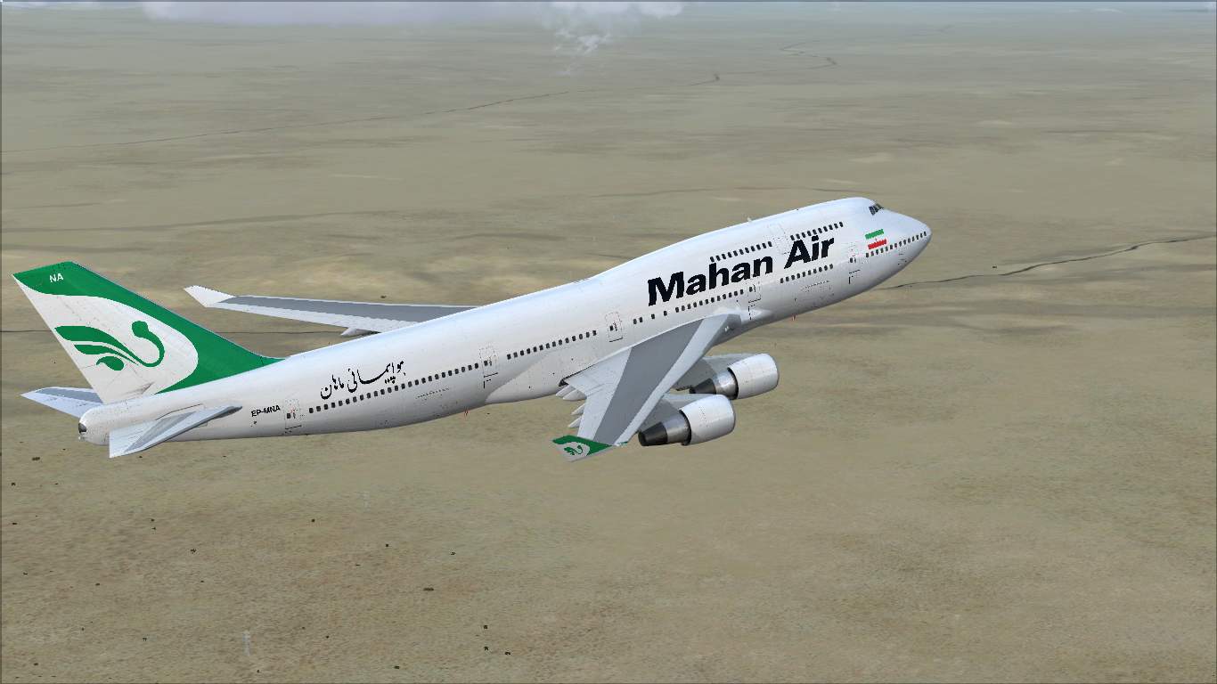 Texturas Brasileiras: Mahan Air EP-MNA Boeing 747-400