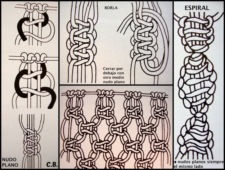 Guía básica de nudos de macramé con vídeotutorial | Manualidades