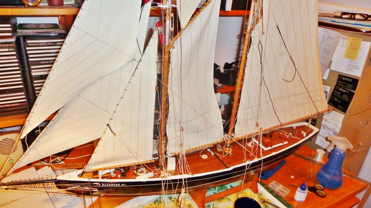Model Build - Bluenose II: 23 - Rigging
