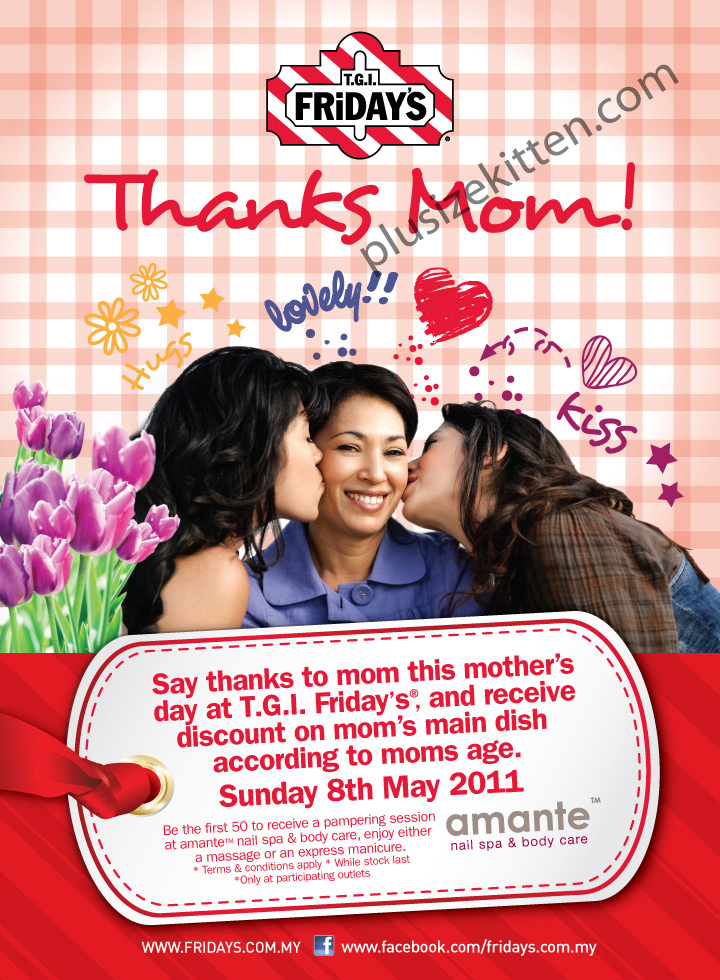 Plus Size Kitten: Celebrate Mother's Day with TGIF & Maybe A Pampering ...