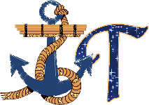 Alfabeto tintineante con ancla azul. - Oh my Alfabetos!