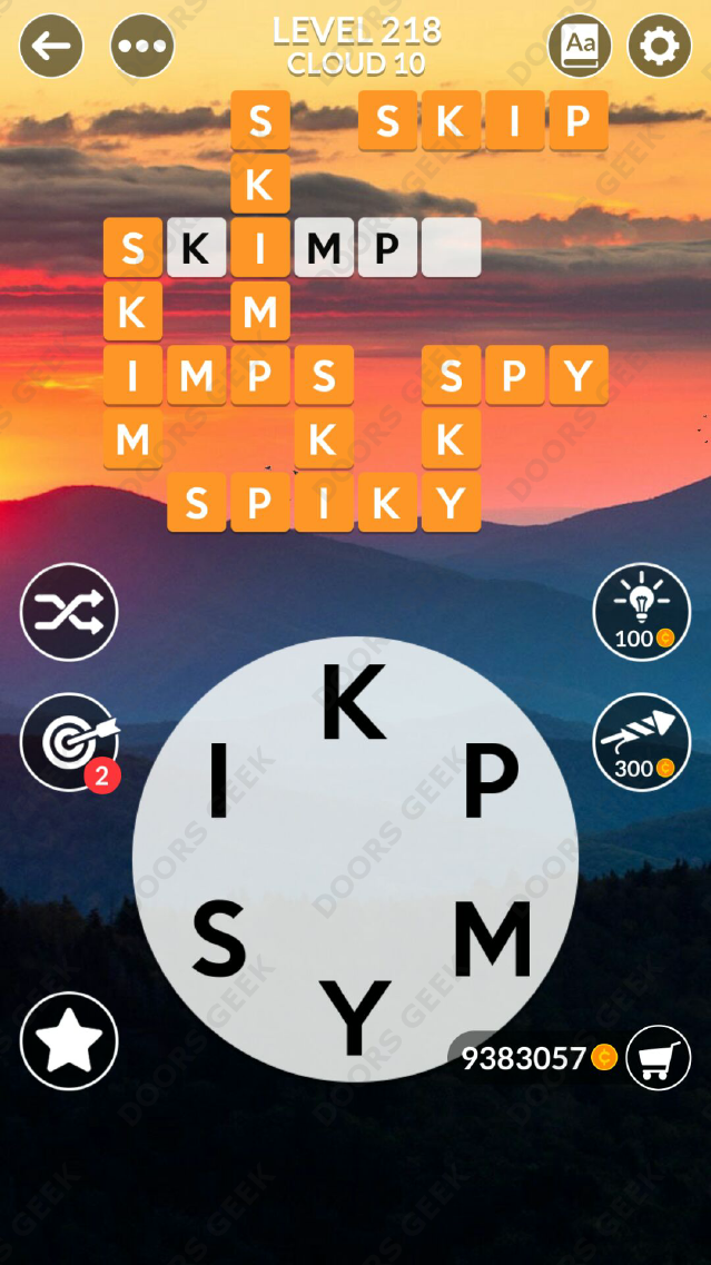 Wordscapes Level 218 Answers Doors Geek wordscapes-level-218-answers-doors-geek