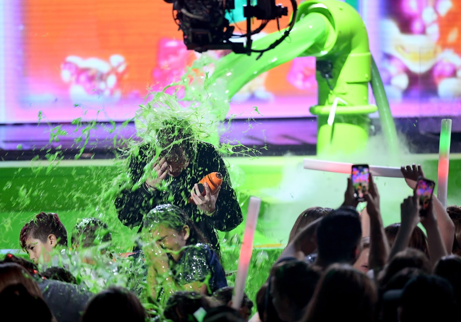 NickALive!: See Which Celebs Got Slimed at Nickelodeon's Kids’ Choice ...