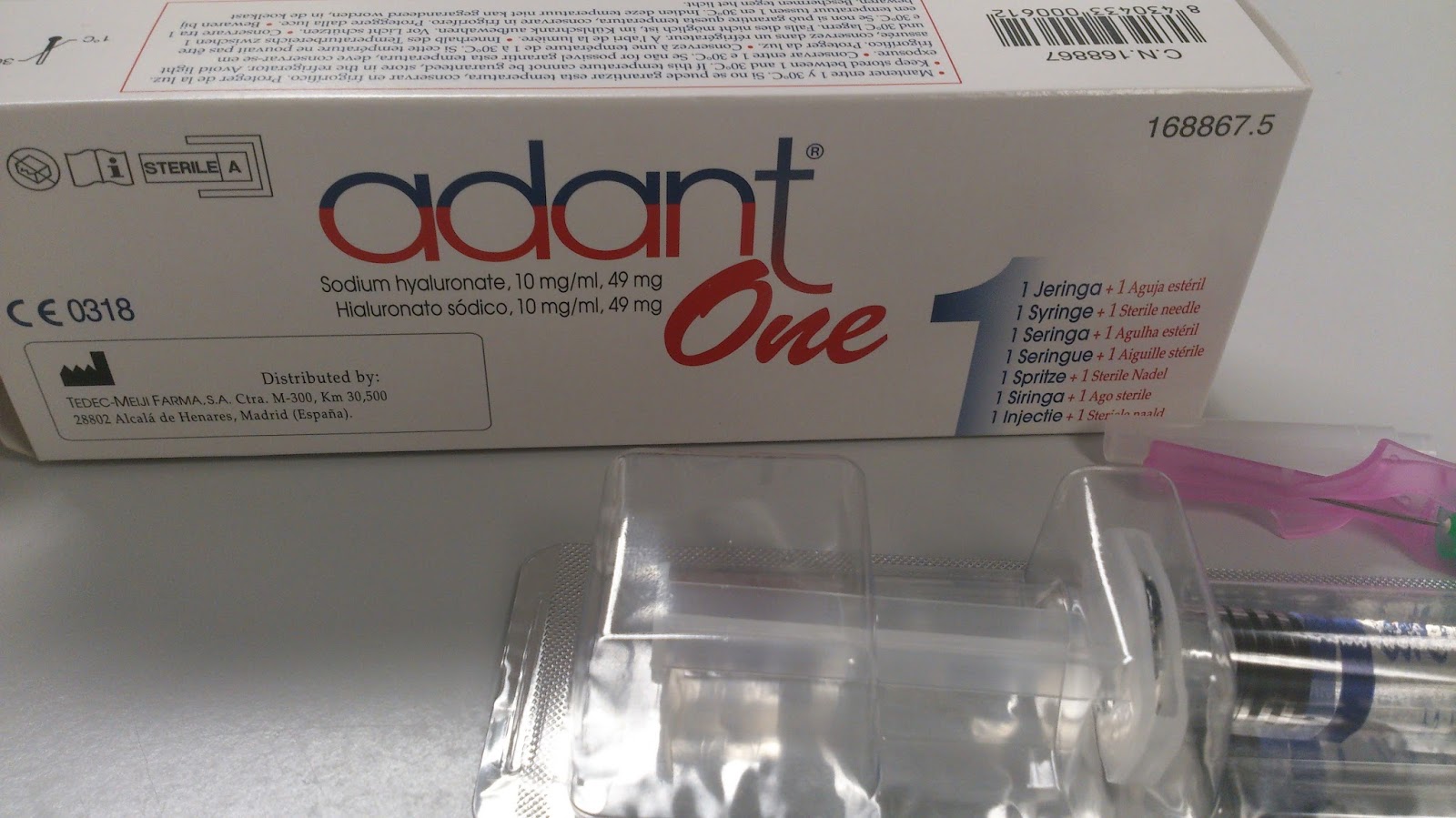 Лекарства в Испании.: DUROLANE☰ADANT☰Adant-ONE☰Ácido hialurónico ...