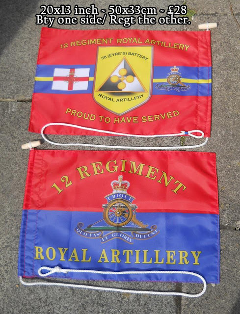 Tony McNally: 12 REGIMENT ROYAL ARTILLERY FLAGS