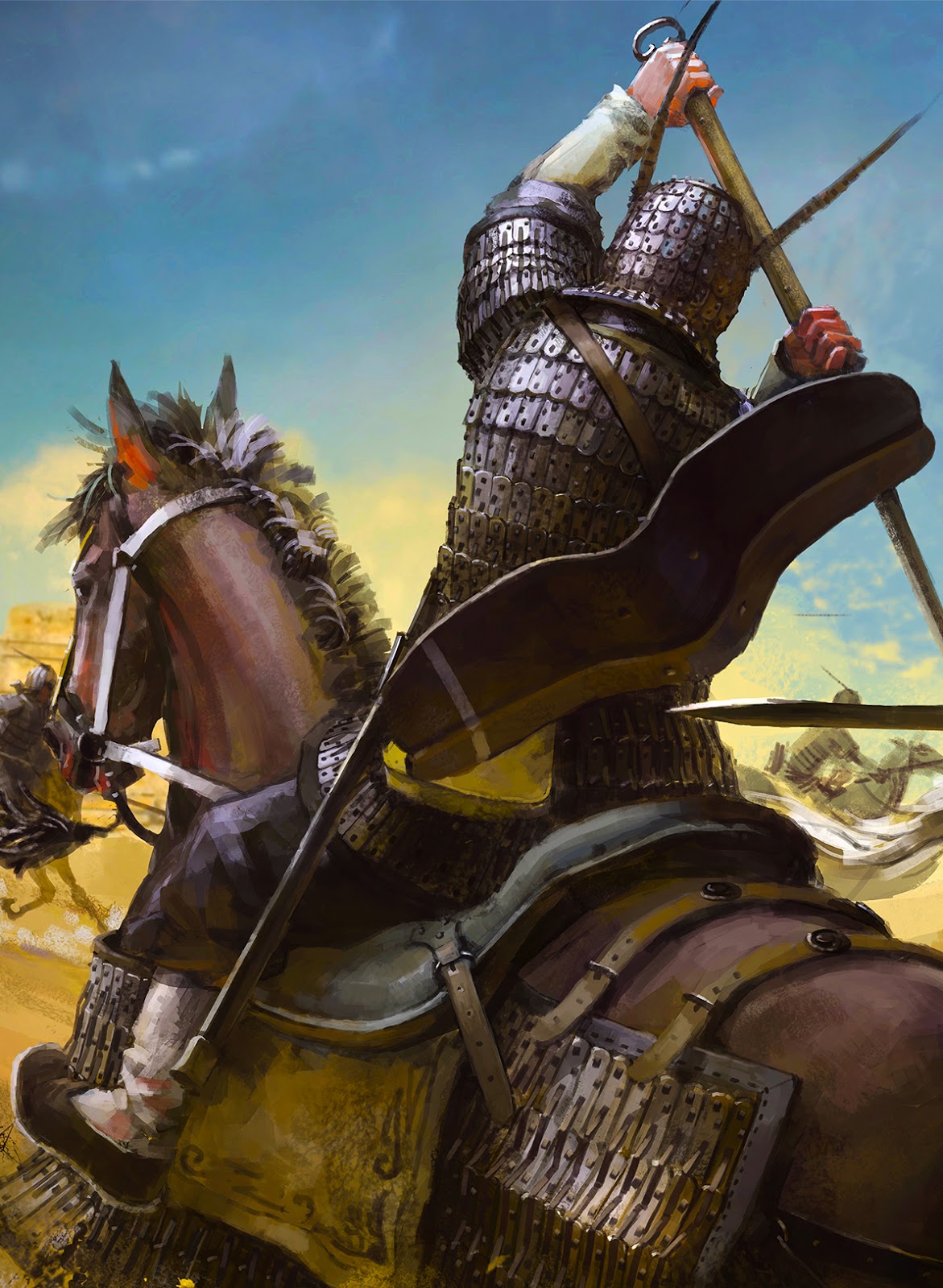 Rare Plumed Han Cavalryman 汉负羽靠旗骑兵