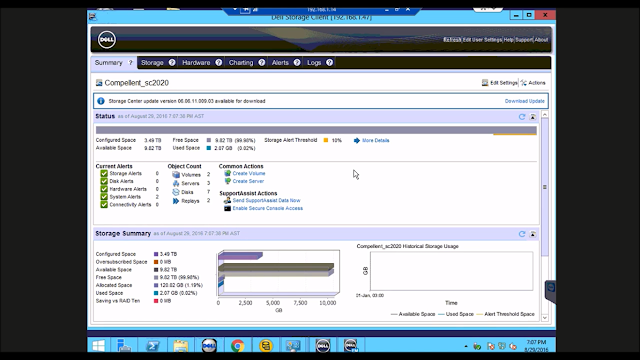 How to create new volume and map to server DELL COMPELLENT STORAGE ...