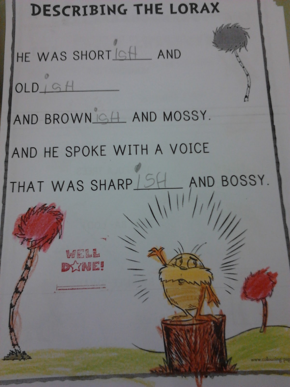 THE TEACHING EXPRESS: WORKING WITH THE LORAX