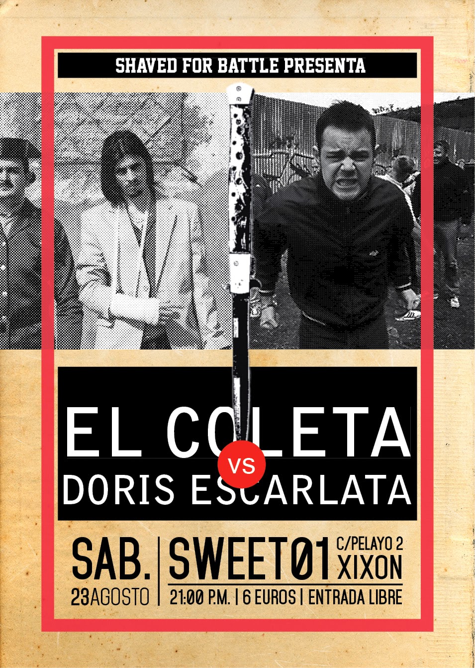 Shaved For Battle: EL COLETA + DORIS ESCARLATA