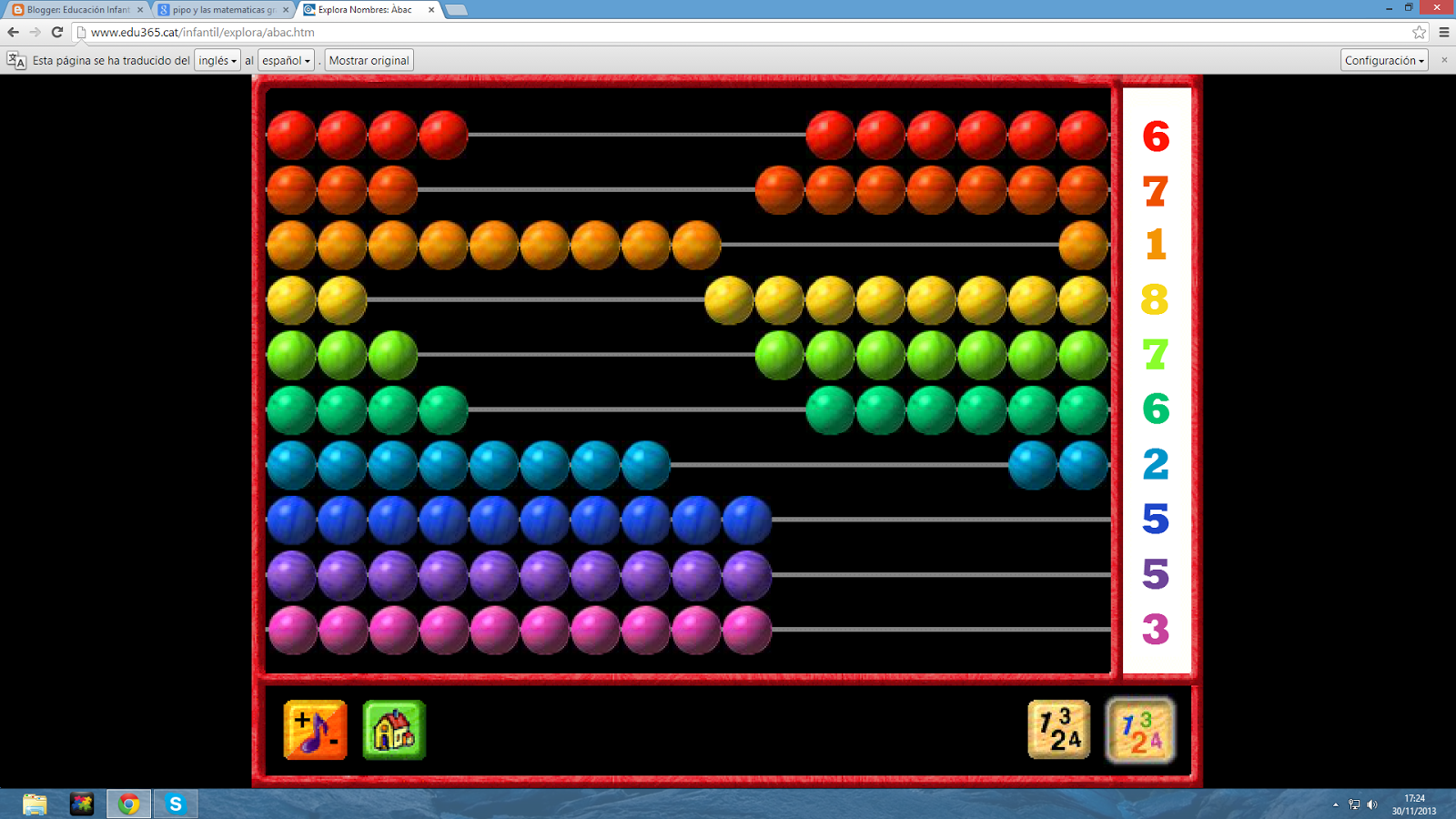 Educación Infantil: EL ÁBACO