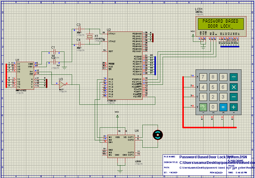 OUR BLOG: How to make password based door lock system project using ...
