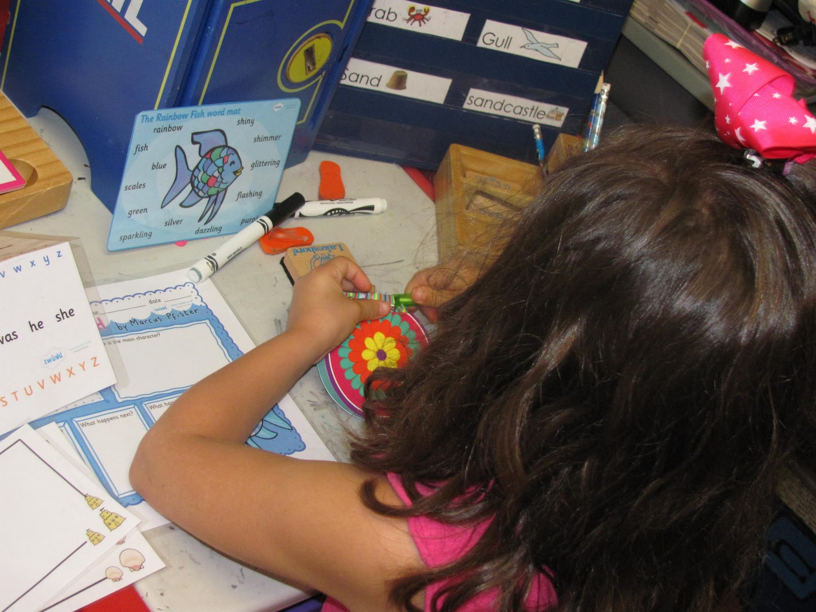 Ocean/Beach Writing Center | Ms.Vonda's Pre-K at All God's Children MDO ...