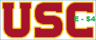 EASY PATTERNS: University of Southern California USC Trojans cross ...