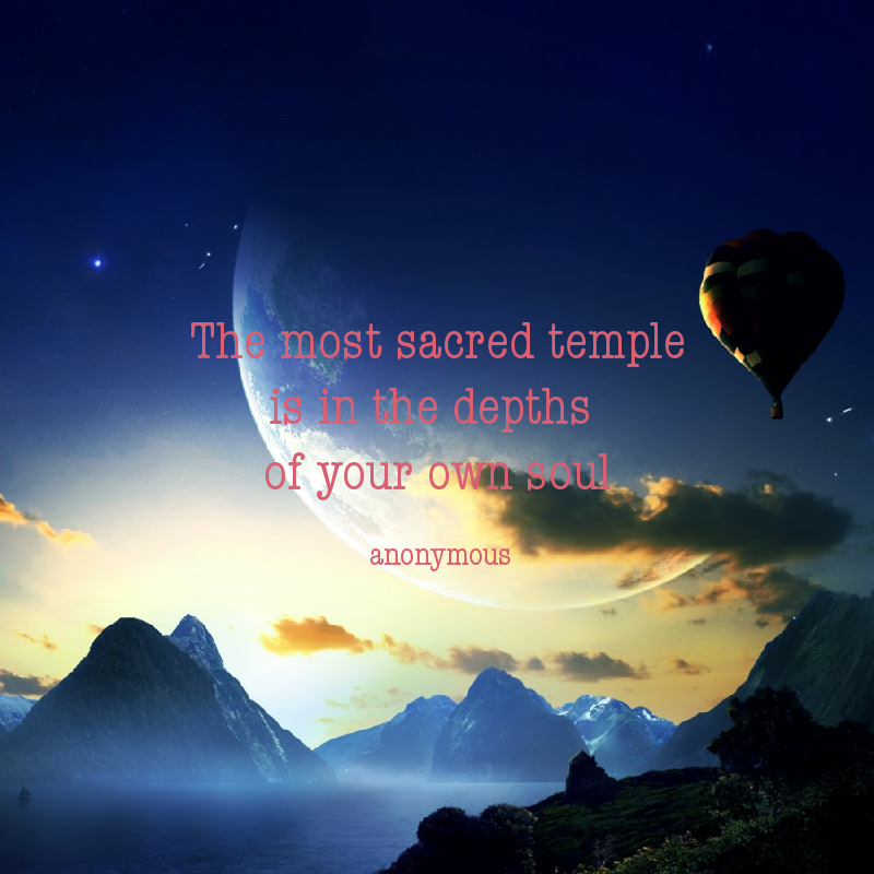 JOURNEY TOWARDS THE LIGHT : THE DEPTHS OF YOUR OWN SOUL