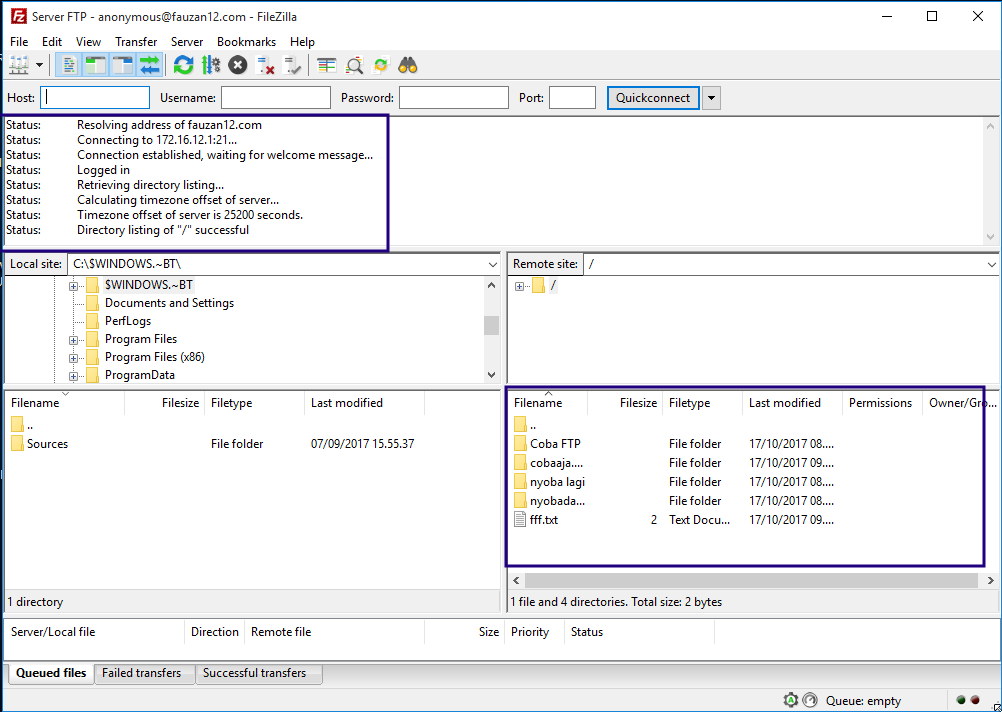 Konfigurasi File Transfer Protocol [FTP] ~ FznBlogs
