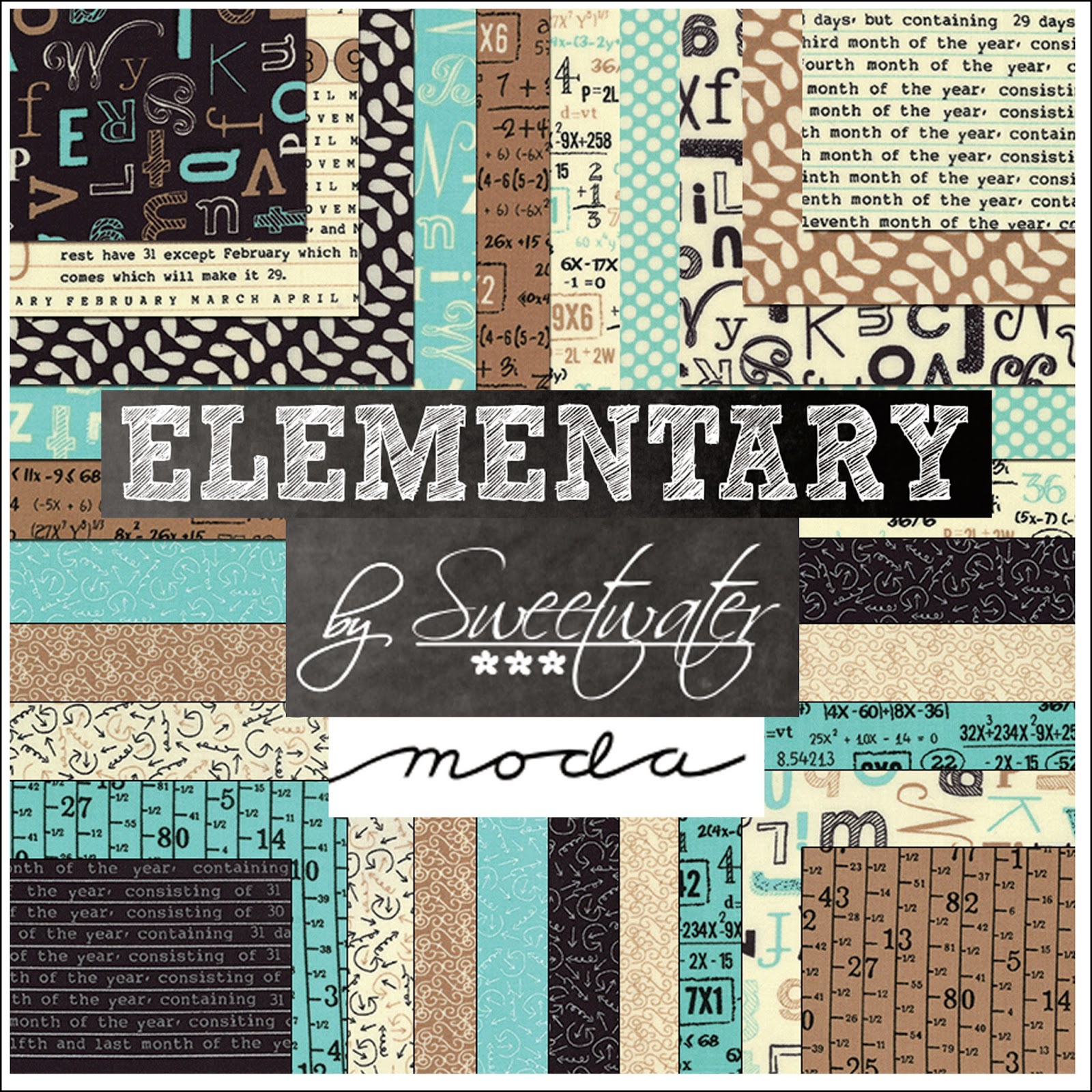 Crazy Quilt Girl Fabric Shop: Moda ELEMENTARY Fabric