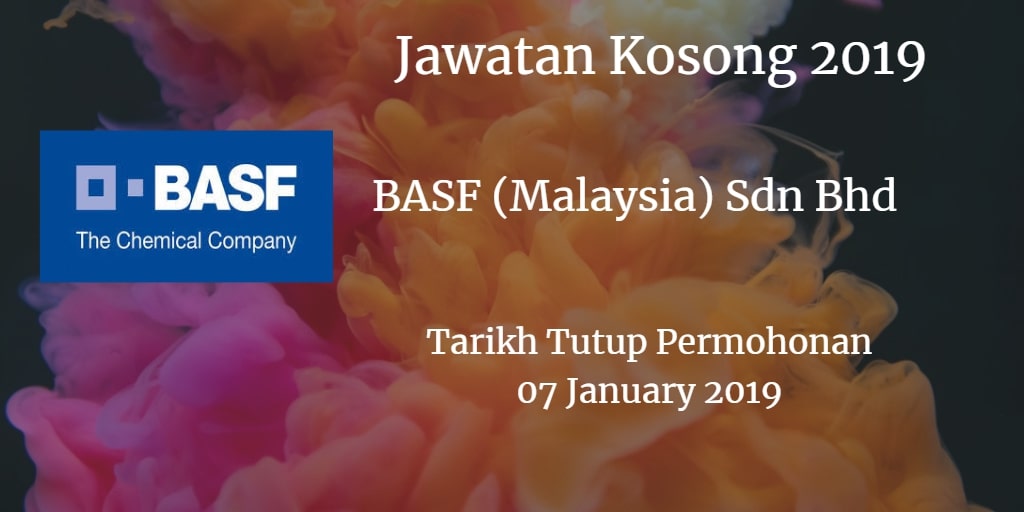 Jawatan Kosong BASF (Malaysia) Sdn Bhd 07 January 2019 - Jawatan Kosong ...