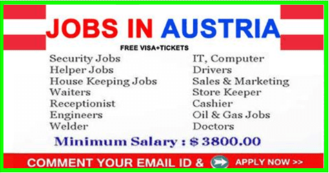 JOBS AT AUSTRIA - APPLY NOW