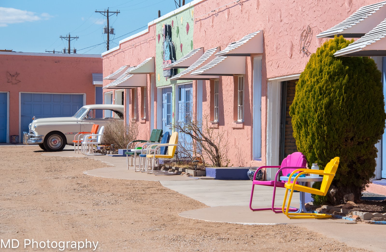 Shot of the Day: Route 66 Blue Swallow Motel splash of color Shot of the Day: Route 66 Blue Swallow Motel splash of color