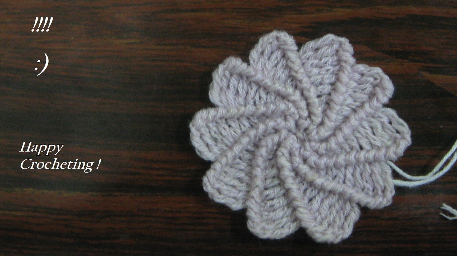 The Crochet Charm: Spiral Flower Pattern