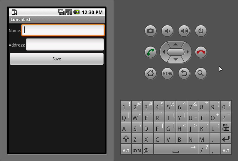 Android - Creating a simple form (Eclipse)