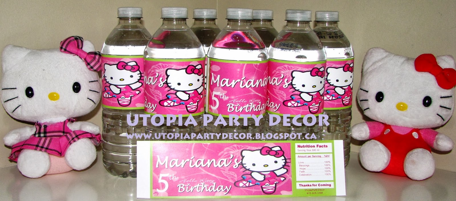 Utopia Party Decor: *** Hello Kitty Water Bottle Labels Utopia Party Decor: *** Hello Kitty Water Bottle Labels
