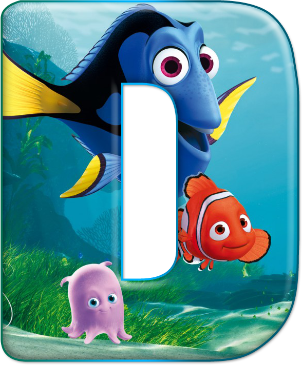 Abecedario Buscando a Nemo y Buscando a Dory. Finding Nemo Alphabet ...