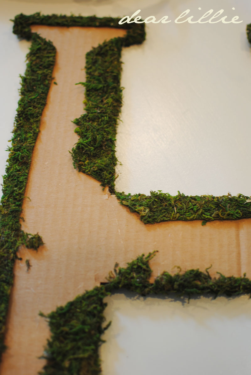 Oversized Moss Letter Tutorial and Some Photos of My Little Snuggle ...