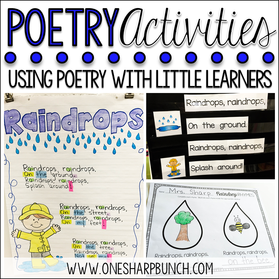 Poetry Activities for the Primary Classroom - One Sharp Bunch