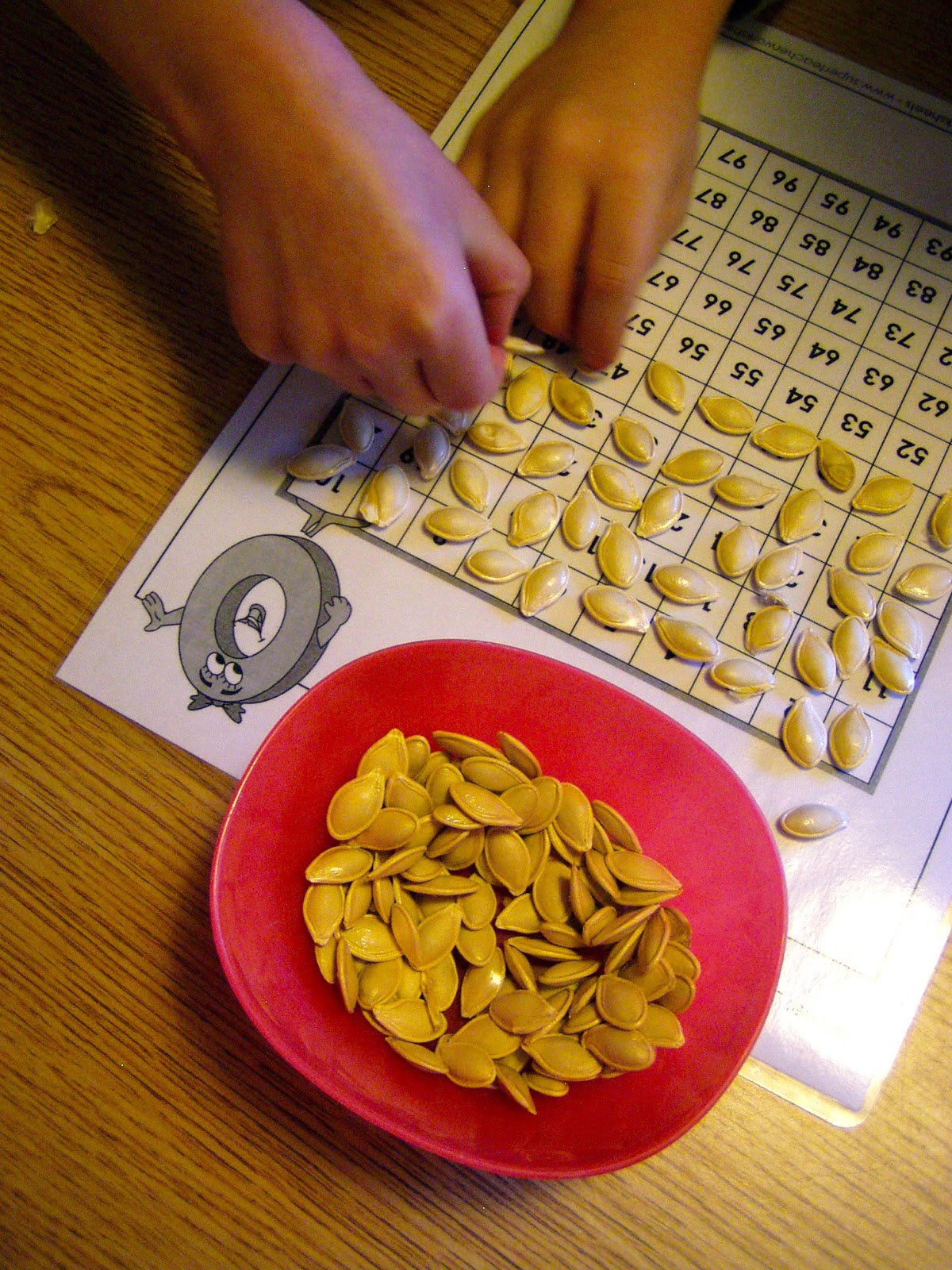 Ms. Sara's Preschool Blog: Pumpkin Seed Counting