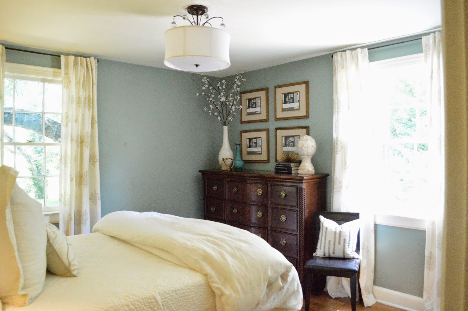 Sylvan Park Life: Painting the Master Bedroom Stratton Blue & Moving ...