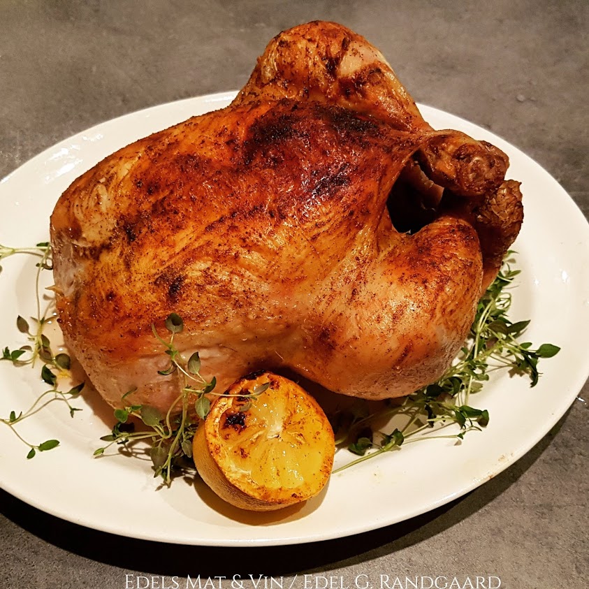 Edels Mat : Grillet hel kylling i AirFryer