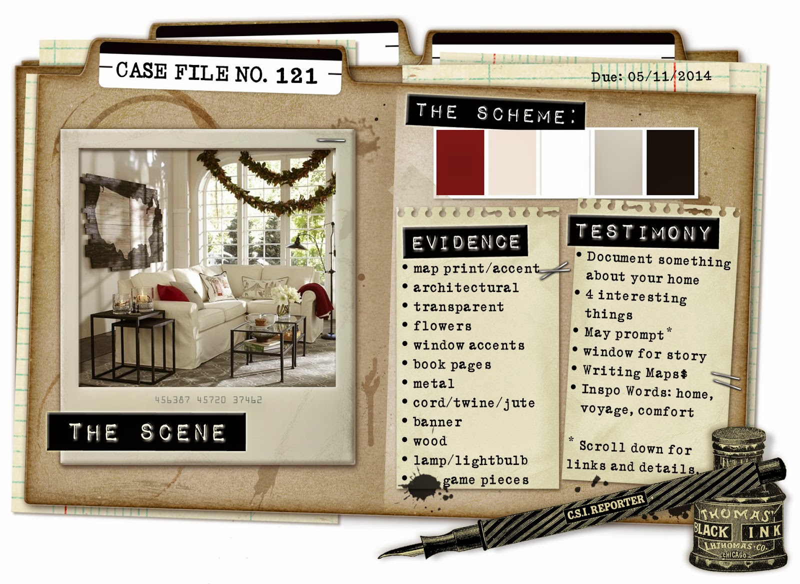 Little Scraps of Magic: Small Details {CSI Case File No. 121}