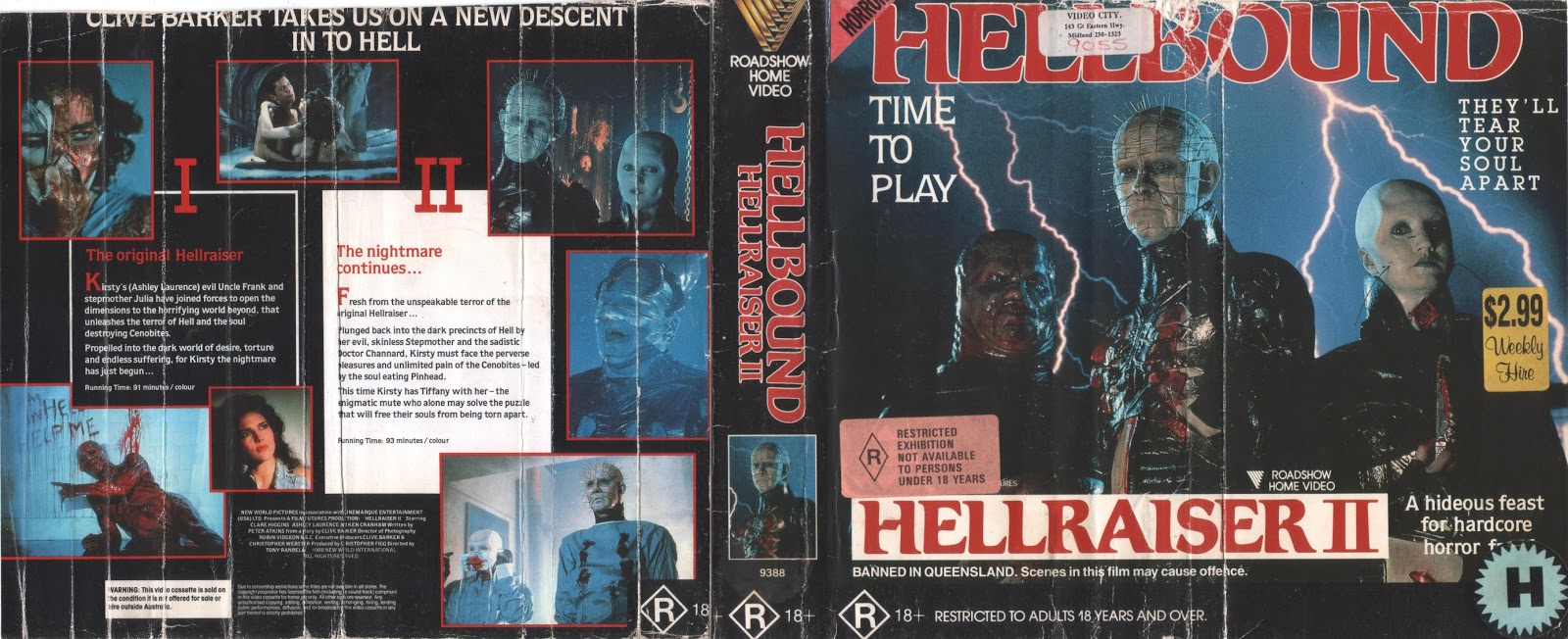Australian VHS Covers: Hellraiser Collection