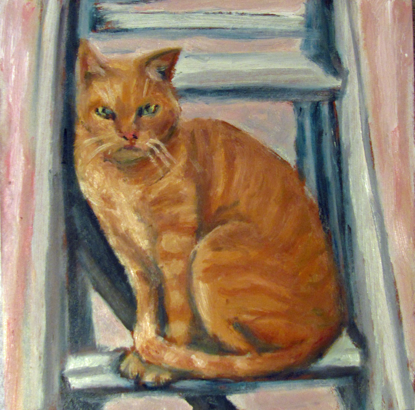 Daily Painters Of Colorado: Susan Spohn - Cat Perch, original small oil ...