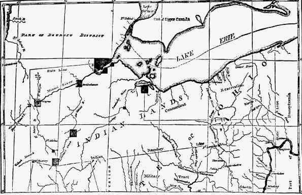 IN DEEDS: Early Map Of Northern Ohio