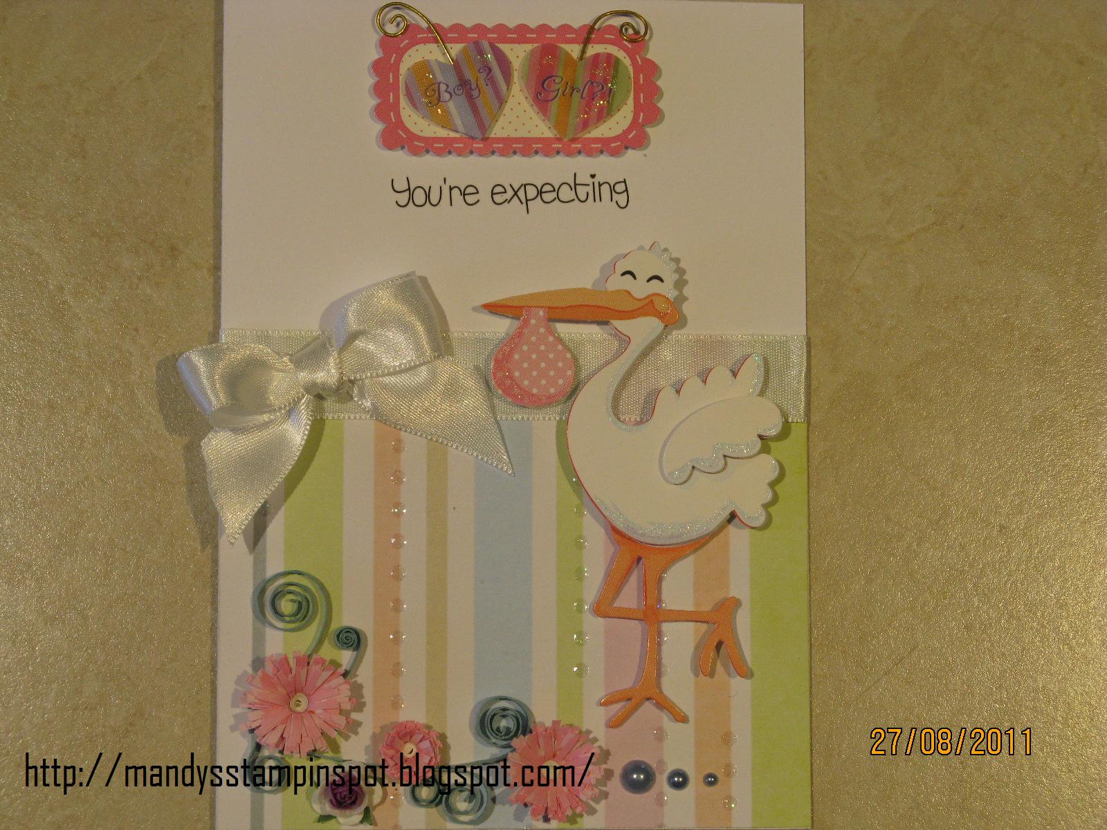 Mandy's Stampin Spot: Baby Expecting cards