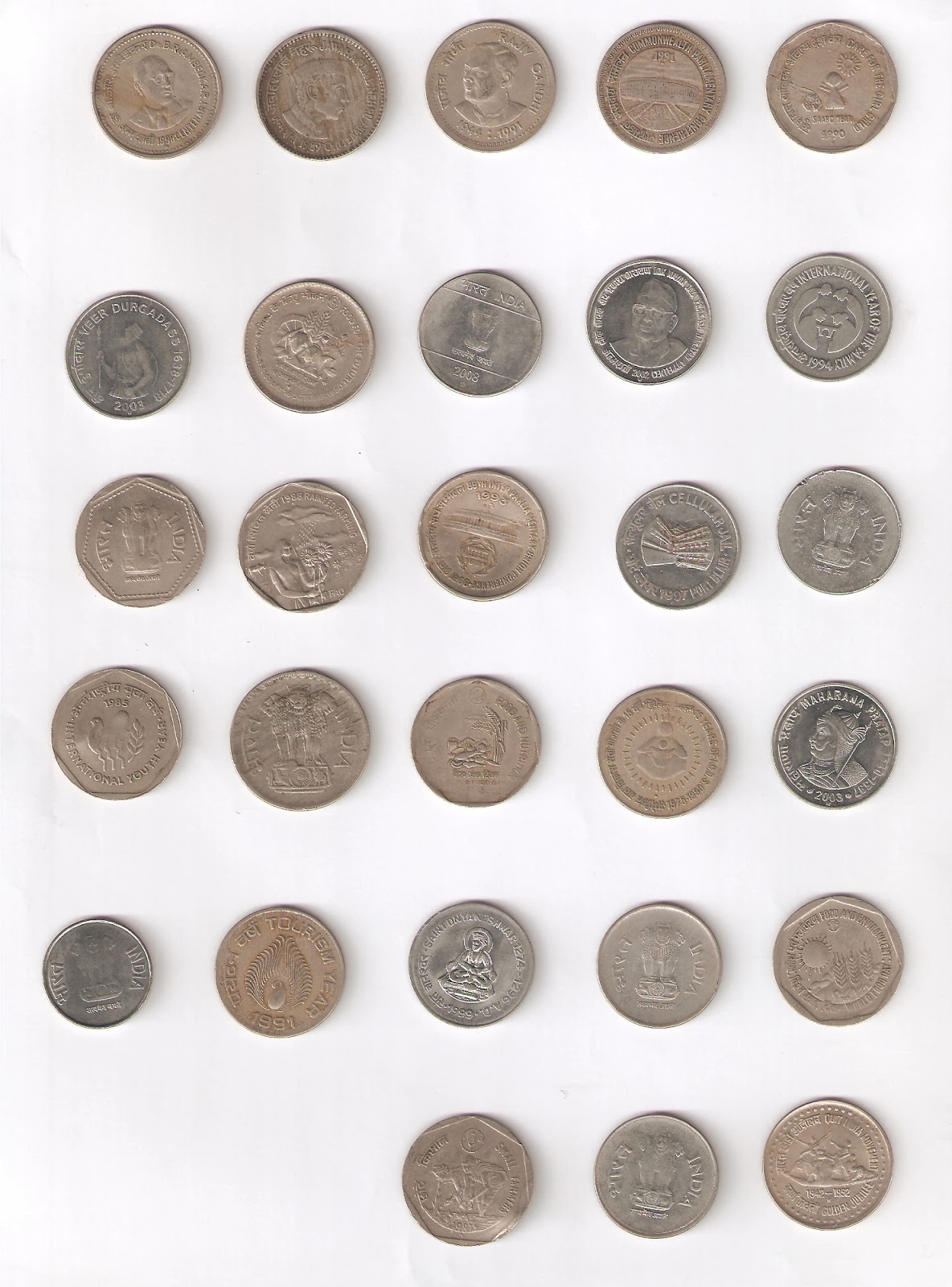 MyCoinsCollections and Interests: 1 rs coins